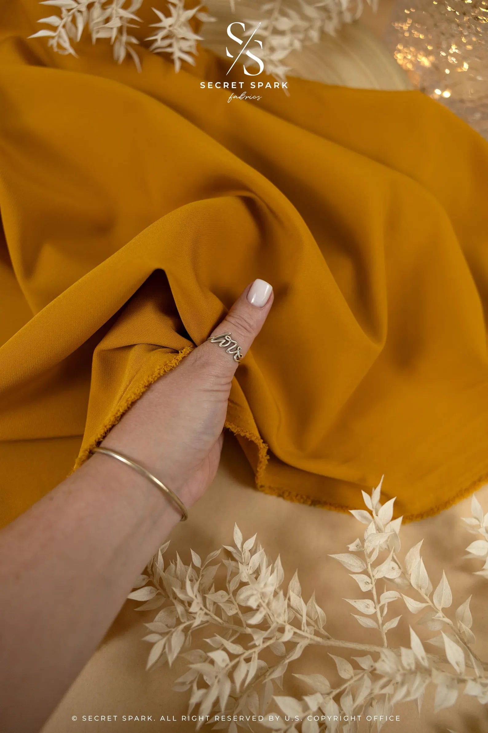 Bronze Gold Crepe Fabric | Premium | for Evening & Formal Wear – Secret ...