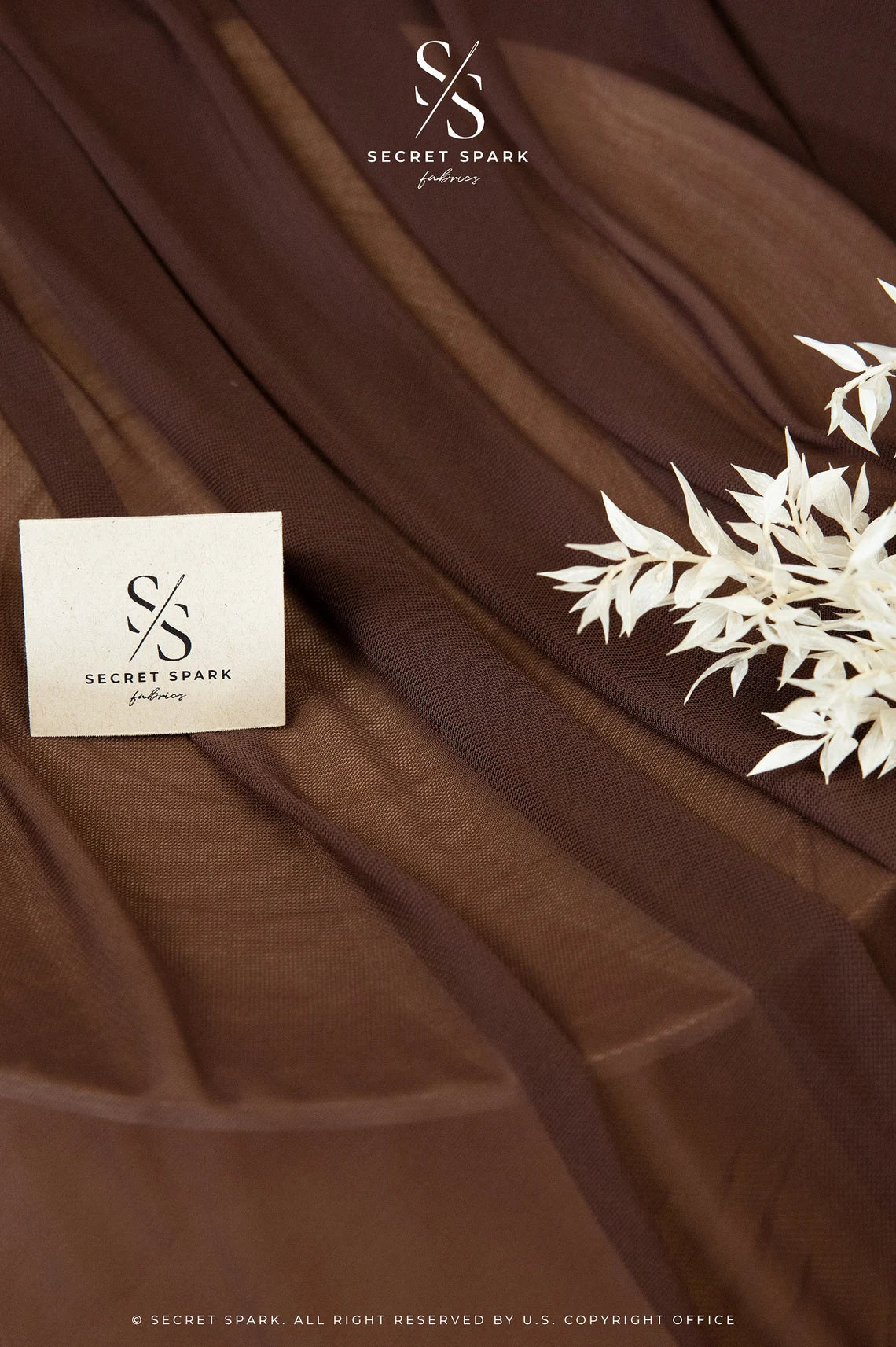 Buy Brown Power Mesh | Two-Way Stretch for Dance & Bodysuits – Secret ...