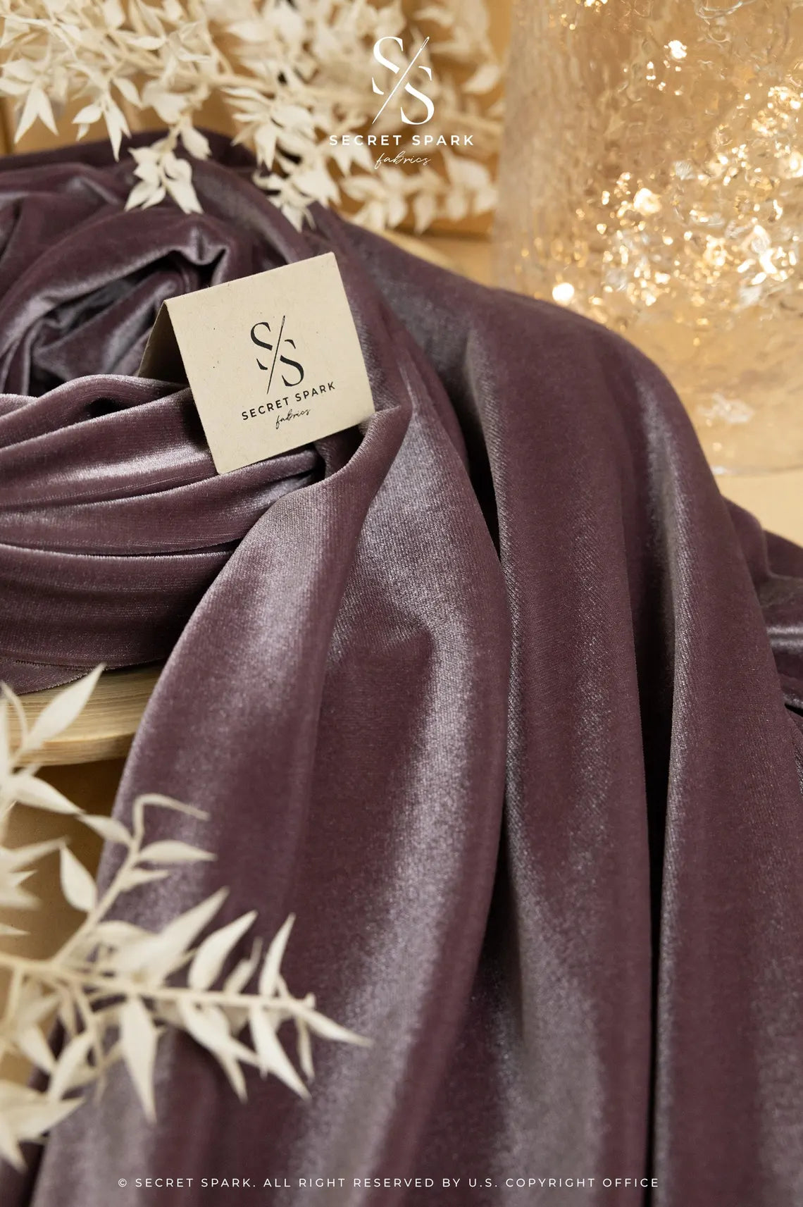 Deep Mauve Stretch Velvet | Soft Touch | for Crafts & Home – Secret ...