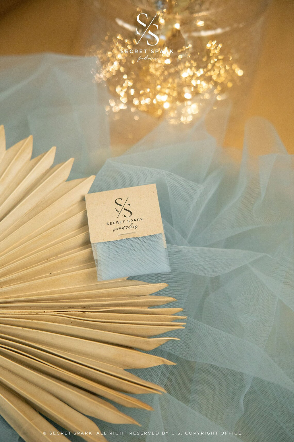 Buy Fabric Online Clouds Tulle - Dusty Blue Fabric by the Yard – Secret ...