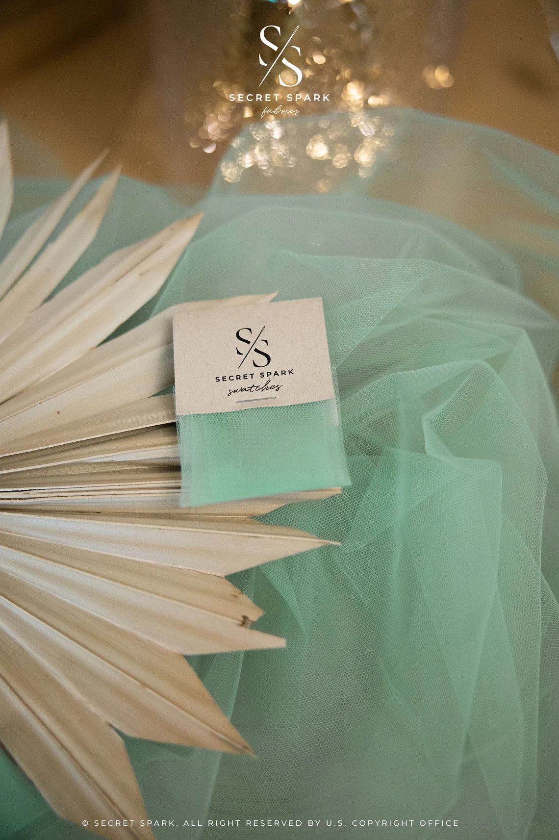 Buy Fabric Online Clouds Tulle 59" - Dusty Jade Delicate Airy Fabric ...