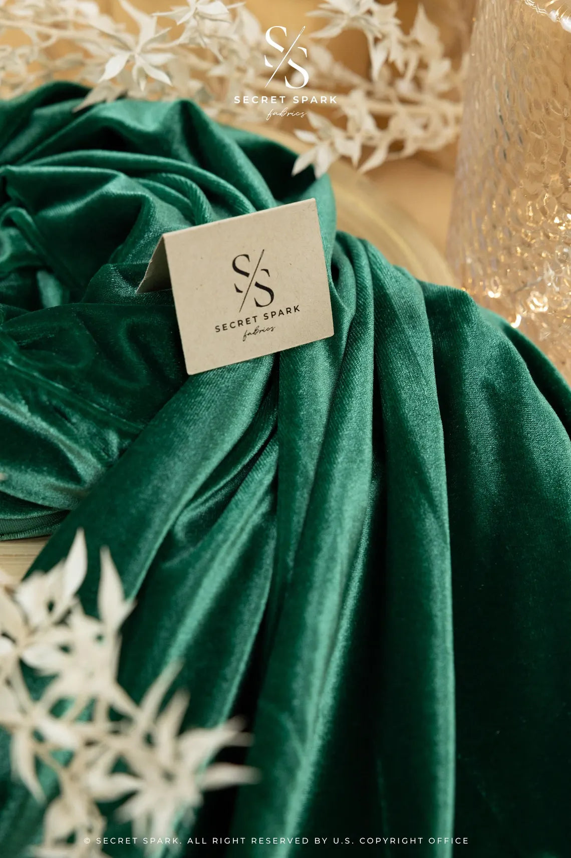 Emerald Green Stretch Velvet | Premium | for Costumes & Upholstery ...