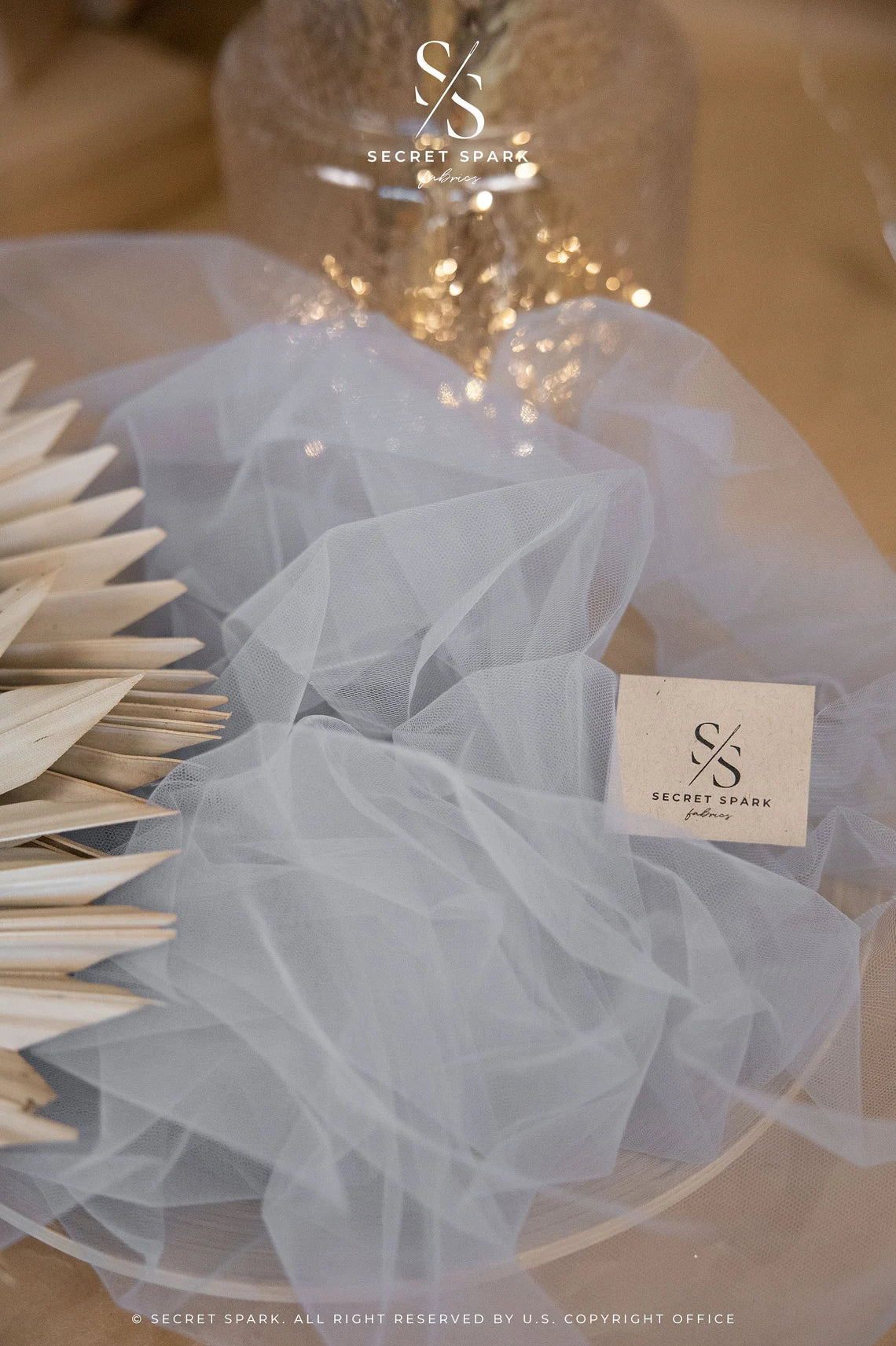 Gray Color Tulle 59" Soft Matte Premium Fabric by the Yard | California ...