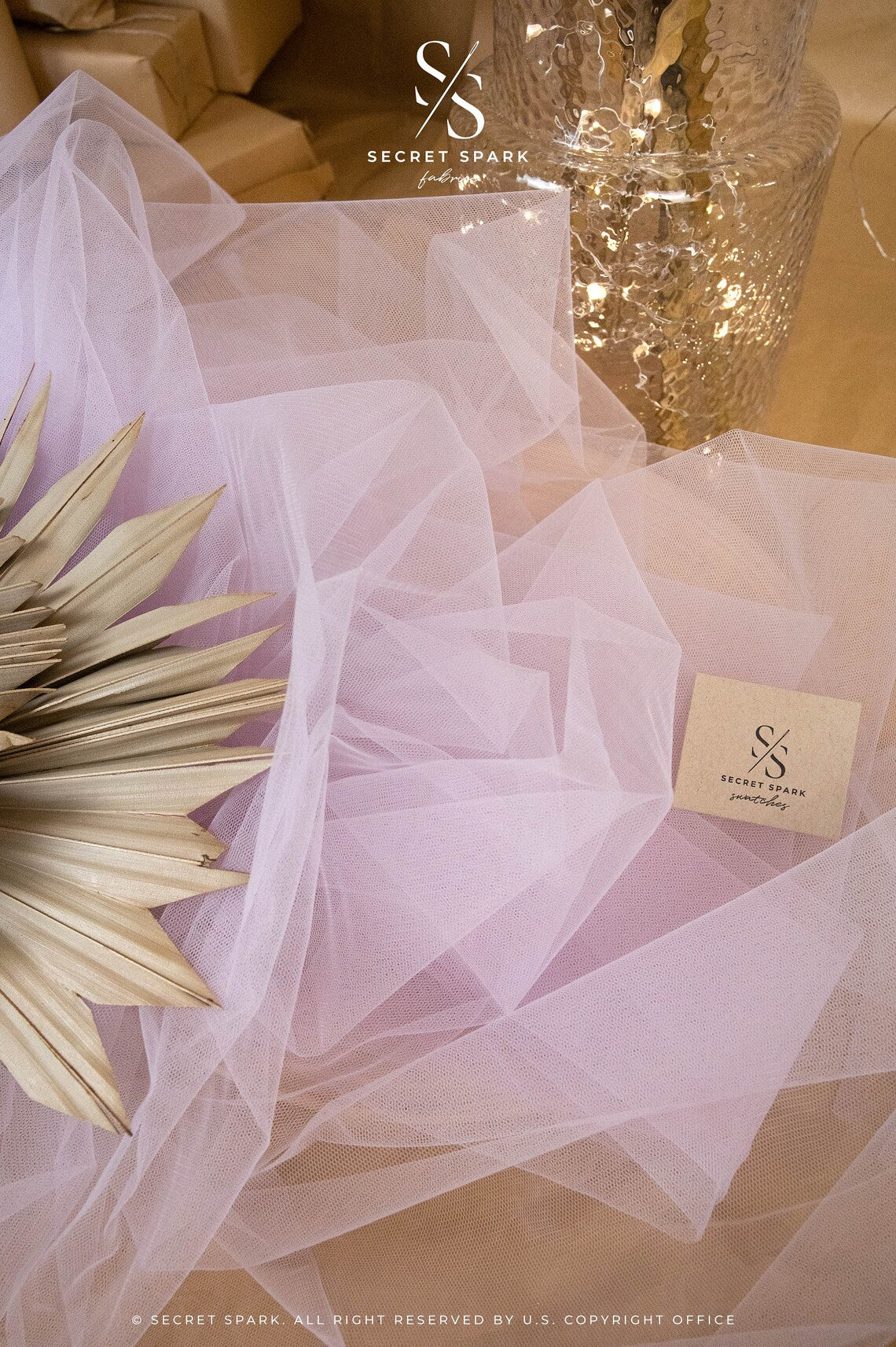 Buy Lavender Color Soft Tulle Mesh | California – Secret Spark Fabrics