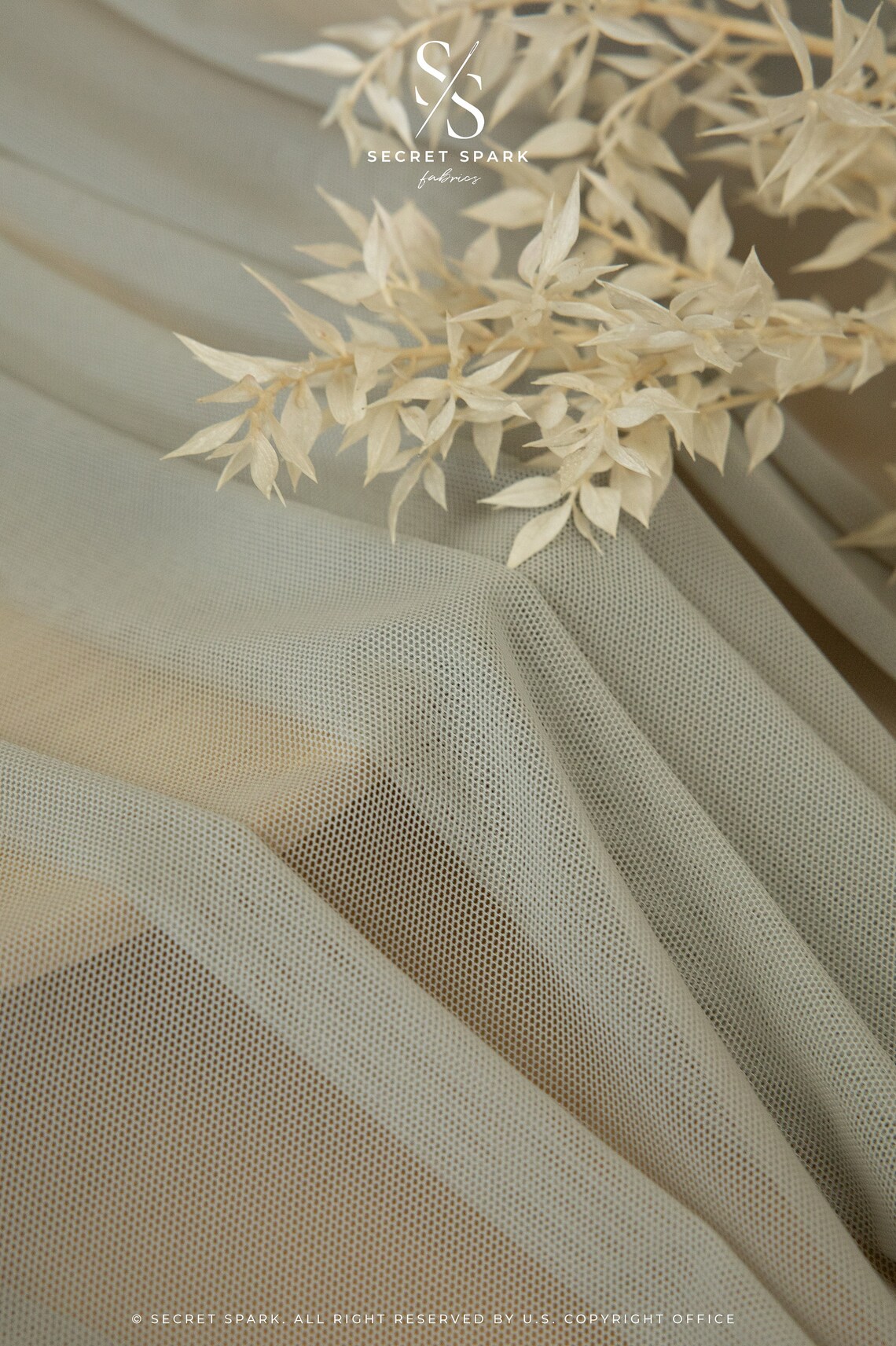 Buy Light Gray Power Mesh | Nylon Spandex Material for Active & Dance ...