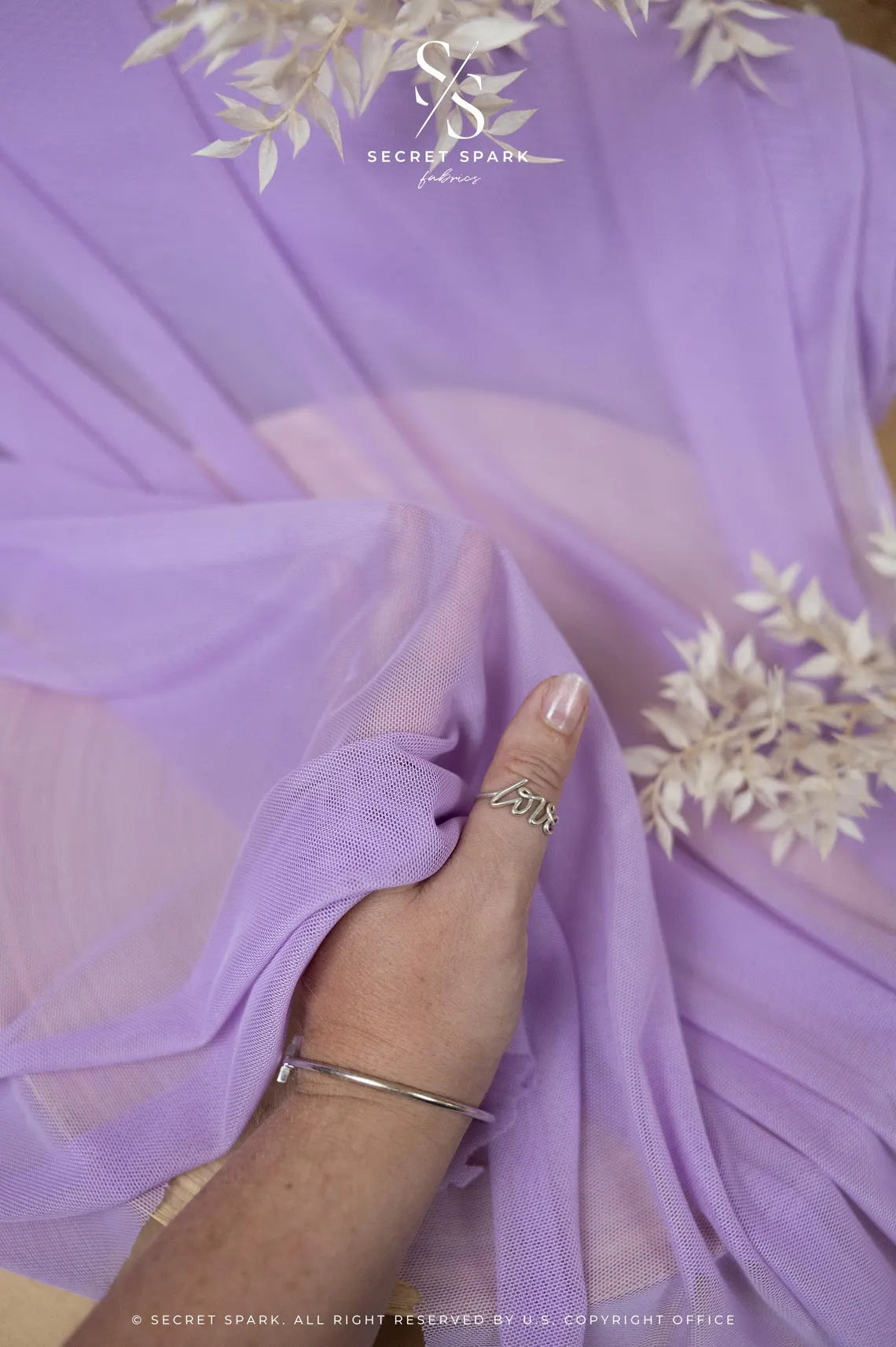 Shop Lavender Power Mesh | Soft Net for Dance & Performance Wear ...