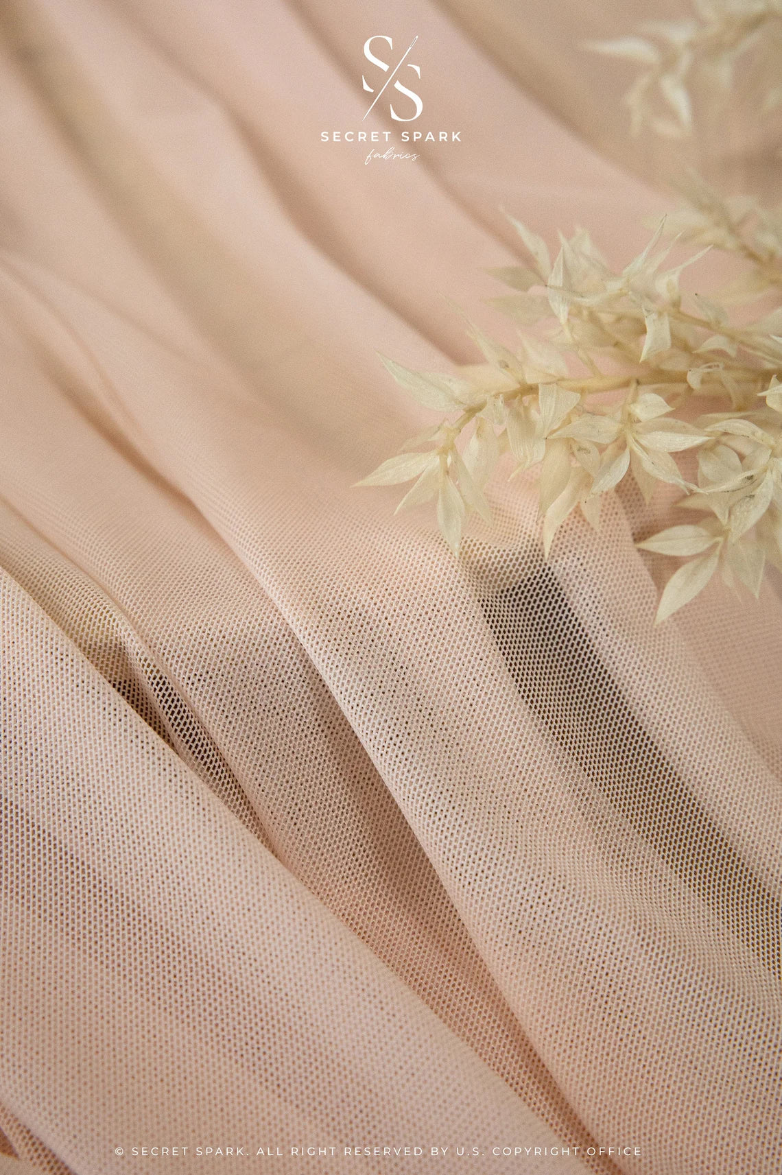 Shop Rose Shadow Power Mesh | Sheer Net for Lingerie & Dance Wear ...