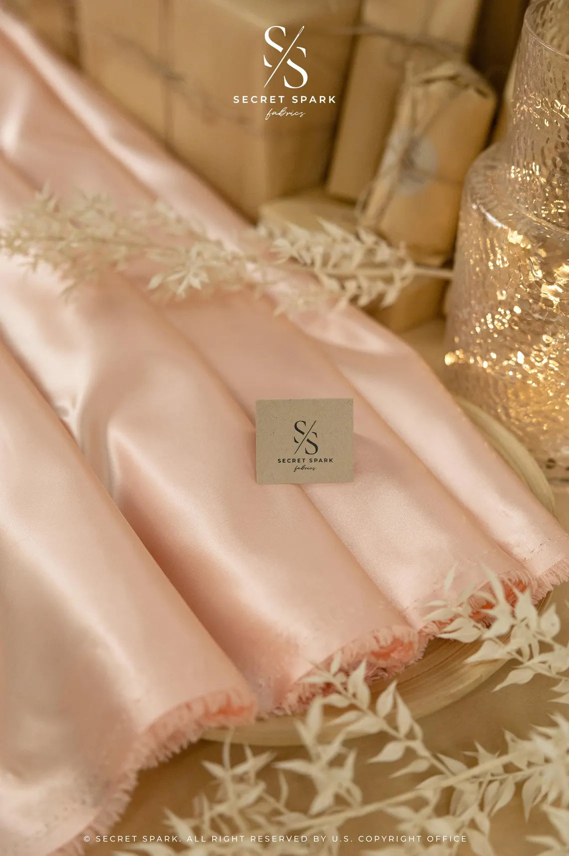 Rose Shadow Satin Fabric | Dense | for Ballroom & Event Decor – Secret ...