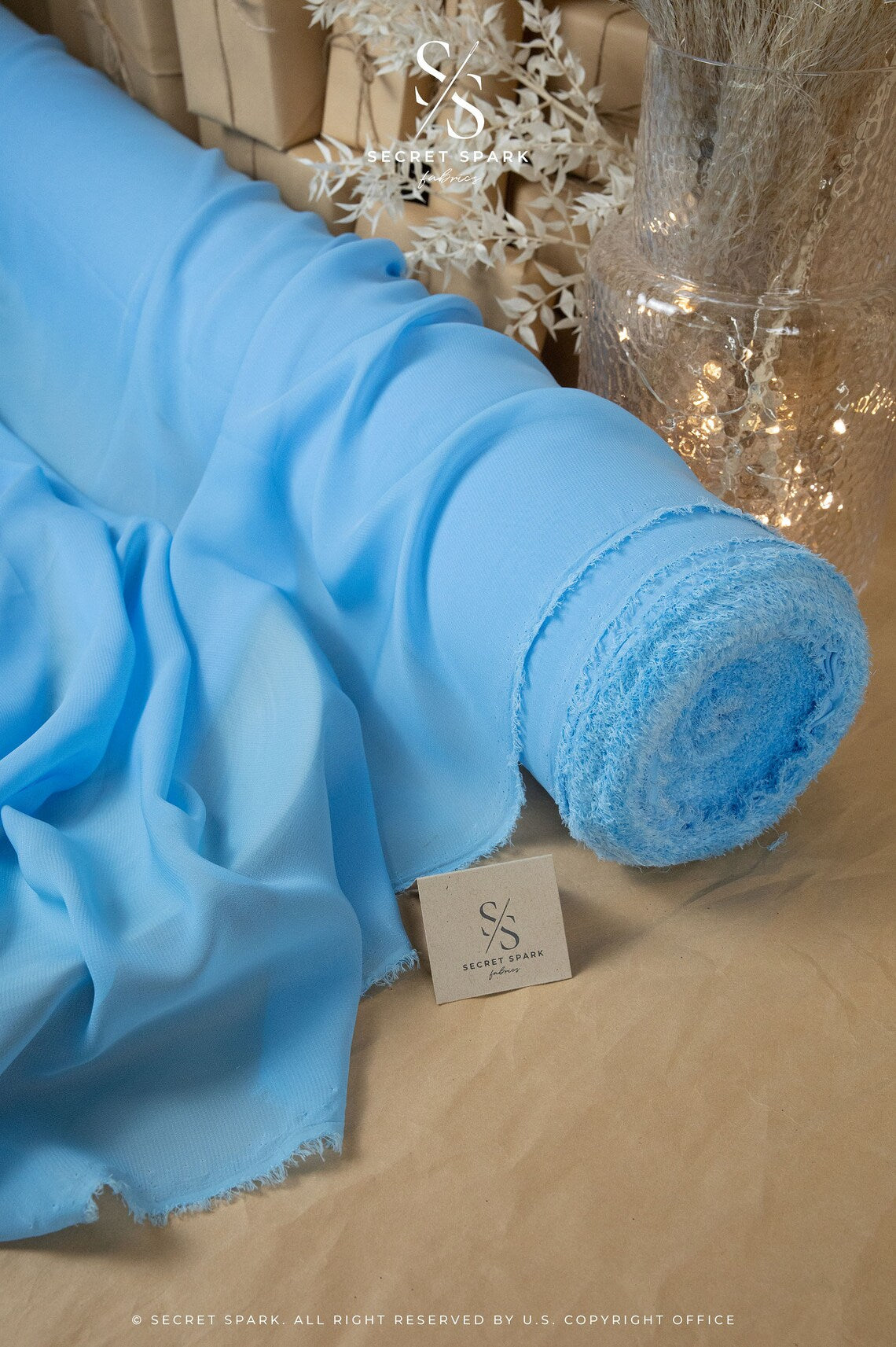 Blue Color Chiffon Beautiful Draping, for Party Decor, Accessories ...