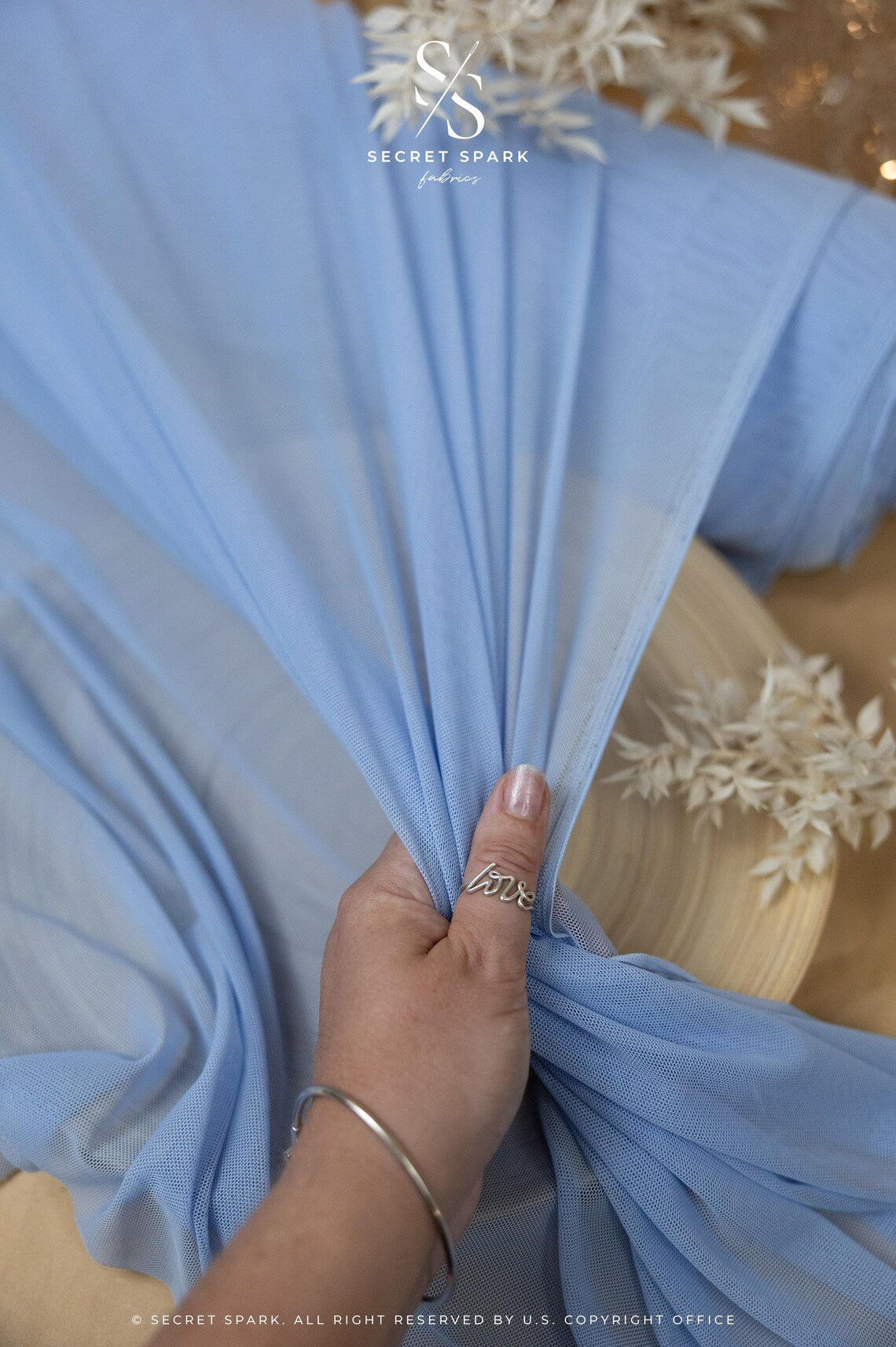 Shop Soft Blue Power Mesh | Technical Net for Dance & Performance ...